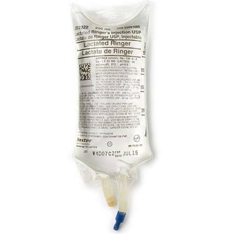Lactated Ringers Iv Solution 500ml Plastic Bag Each 40 Off