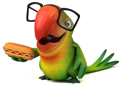 Premium Photo Fun Parrot Animation