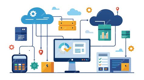 Premium Vector A Detailed View Of A Cloudbased Quality Control System