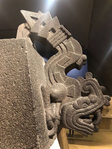 Aztec Dragon Statue Ancient Aztec Feathered Serpent Artifact