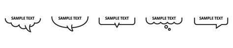 Simple Frame For Text Half Buble Chat Cute Shape 43506823 Vector Art At Vecteezy