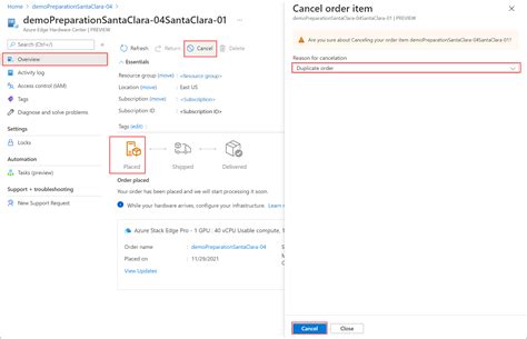管理 azure edge 硬體中心訂單 microsoft learn