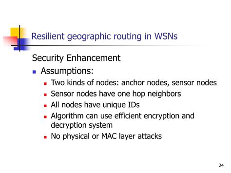 Ppt Secure Routing In Wsns And Vanets Security Improved Geographic