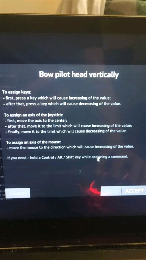 when moving my mouse to assign an axis it doesn t do anything if i