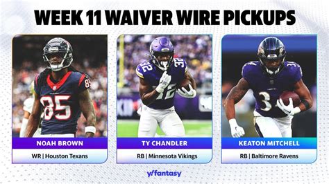 Fantasy Football Waiver Wire Pickups Rare Week With Plenty Of Rb