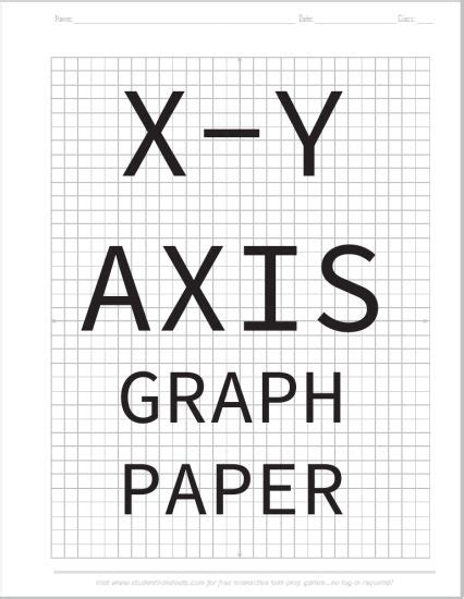 Printable X Y Axis Graphing Paper