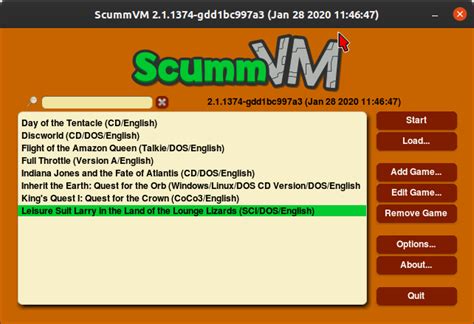 Install Scummvm For Linux Using The Snap Store Snapcraft