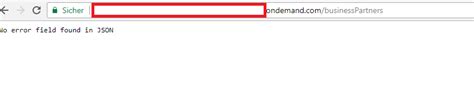 S4sdk What Can We Do For The Error No Error Field Found In Json
