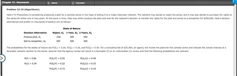 chapter 13 homework ebook calculator problem 13 19