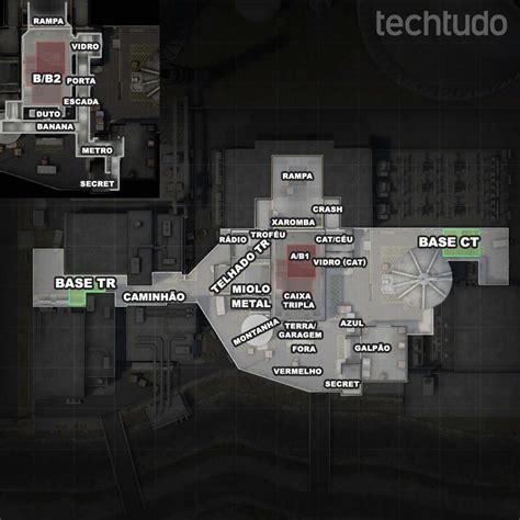 Карта Nuke Cs Go с обозначениями