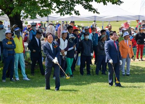 공원서 나이스샷 경남도지사배 전국파크골프대회 아시아경제