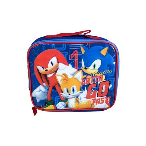 Sonic The Hedgehog Insulated Lunch Bag Gotta Go Fast Knuckles Tails