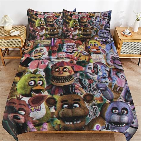 3 Piece Comfortable Bedding Set Five Nights At Freddys Fnaf Duvet
