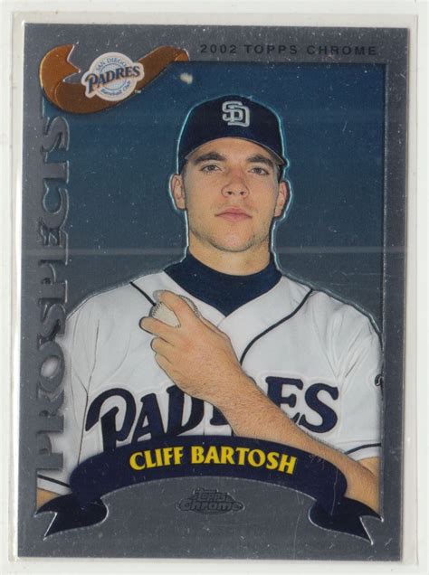 2002 Topps Chrome Traded Cliff Bartosh T146 On Kronozio