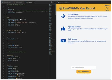 Car Rental Product Landing Page I Learned New Css Tricks And Finished