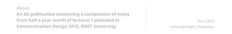 Lecture Notes 2 Behance