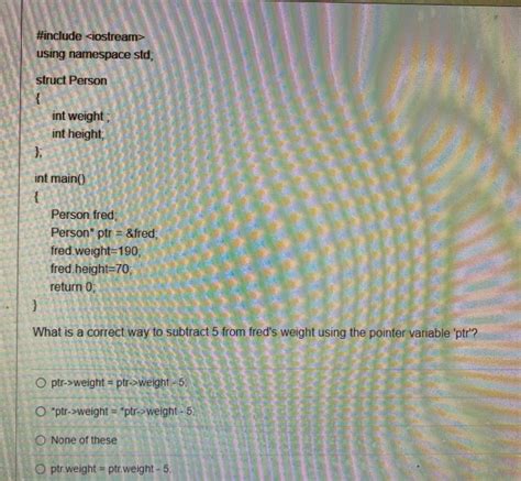 Solved Include Using Namespace Std Struct Person Int
