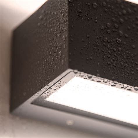 Gemini Wall Lamp Angular Anthracite 16 Cm 3000 K Lightsie