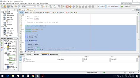 C MPLAB XC Interrupt Routine Doesn T Get Called For IOC Pic F A Simulator Stack Overflow