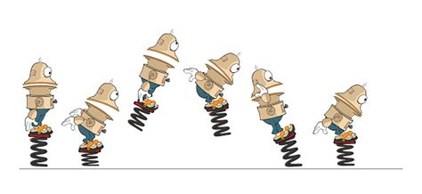 컴퓨터 게임에 대 한 만화 캐릭터 귀여운 로봇 일러스트 스토리 보드 설정 귀여운에 대한 스톡 벡터 아트 및 기타 이미지 귀여운 기계류 디자인 Istock