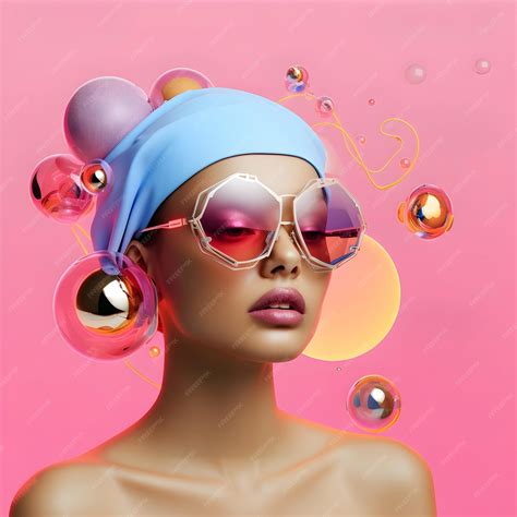 Premium Ai Image Colorful Translucent Tree Standing In Landscape