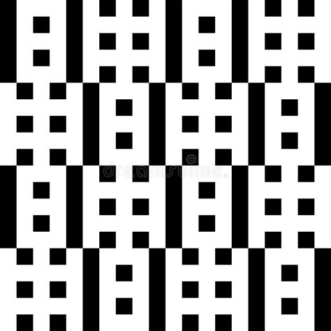 Abstract Geometric Black And White Seamless Pattern For Web Page Textures Card Poster Fabric