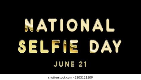 Happy National Selfie Day June 21 Stock Illustration 2303121509
