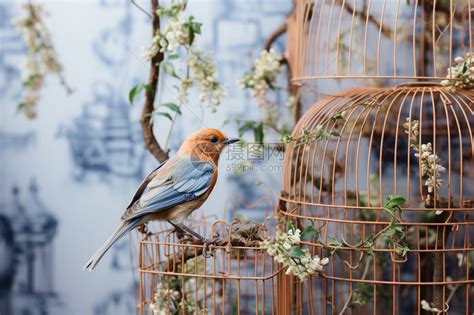 站在鸟笼上小鸟高清图片下载 正版图片600446250 摄图网