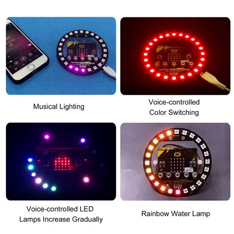 Microbit Light Ring Expansion Board Micro Bit Full Color Led Module Rg Electronic Pro