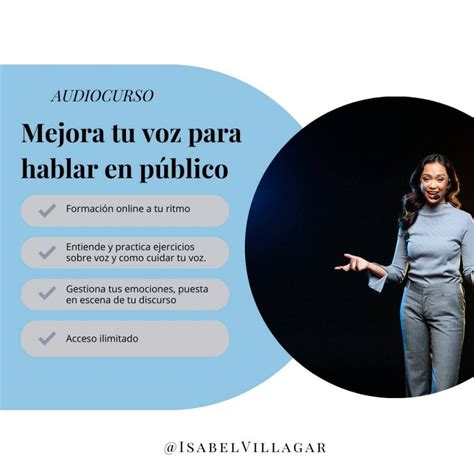 Audio Curso Mejora Tu Voz Para Hablar En Público Isabel Villagar