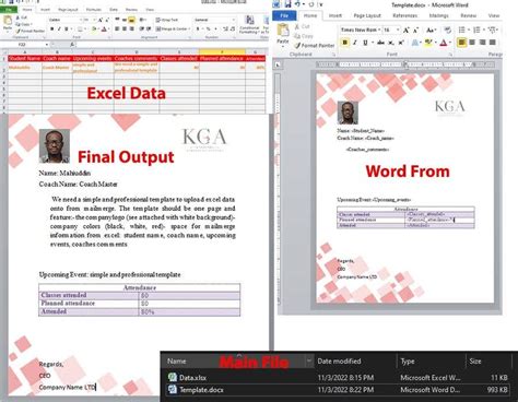 Entry By Mahiuddinf For Microsoft Word Mail Merge Template Design Freelancer