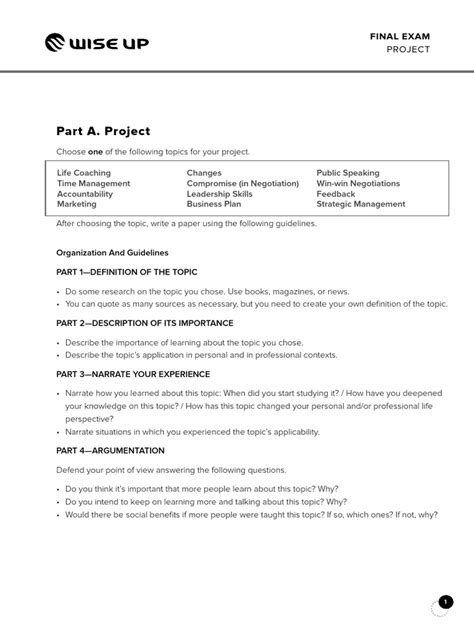 wup final exam project pdf communication cognitive science