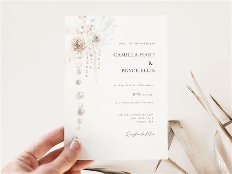 Pearl Wedding Invitations 60 Photos