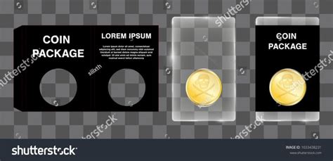 Acrylic Coin Packaging Die Cut Paper Stock Vector Royalty Free 1033438231 Shutterstock Die