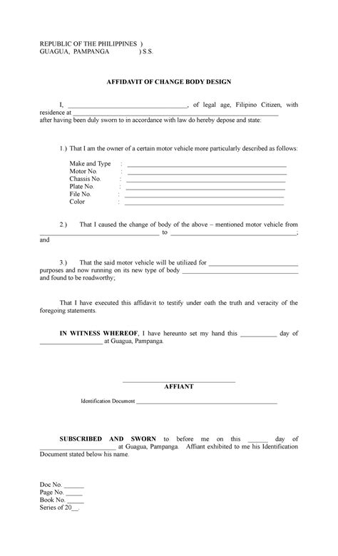 Sample Counter Affidavit Reckless Imprudence Compress Republic Of The