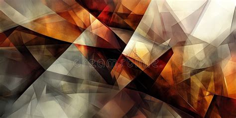 A Digital Abstract Art Piece Layered Geometric Shapes And Vibrant Tones Stock Illustration