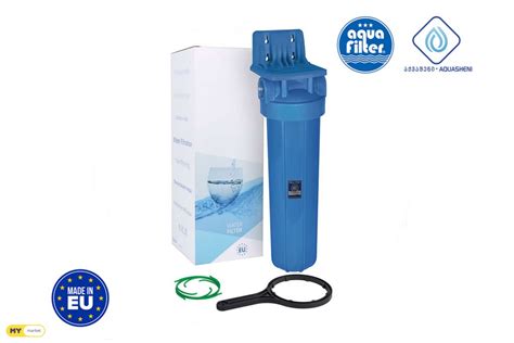 წყლის ფილტრი 20 ინჩიანი Big Blue ორნაწილიანი საკიდით ქანჩით მეორადი და ახალი ნივთების ყიდვა