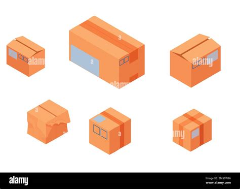 Boxes For Packing And Transportation Stock Vector Image And Art Alamy