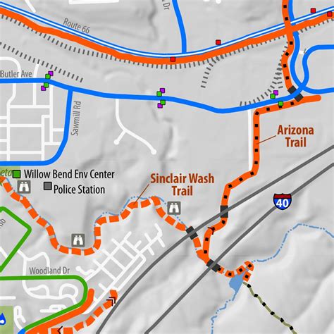 Flagstaff Urban Trails And Bikeways Map By City Of Flagstaff Avenza Maps