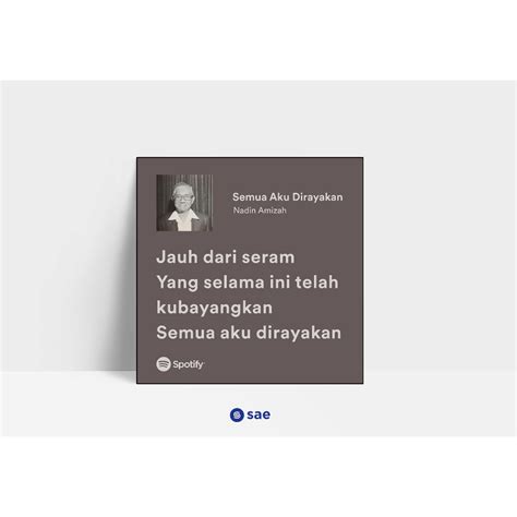 Jual Music Board Lyric Semua Aku Dirayakan Nadin Amizah Siap Pasang