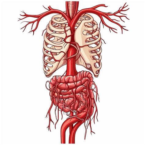 Premium Vector Humananatomytheabdominalaorta
