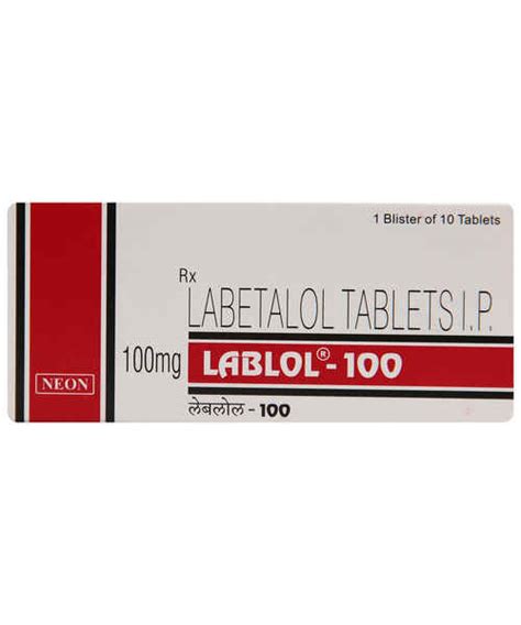 Labetalol 100mg Tablet Lablol Exporter Supplier Wholesaler