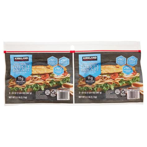 Kirkland Signature Oven Roasted Sliced Turkey Breast 20 Oz 2 Count