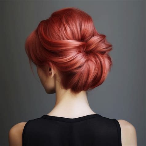 Woman Hair Style From Back Side Premium Ai Generated Image