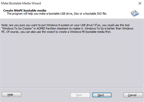 aomei partition assistant 7 2 make windows 10 bootable usb easily
