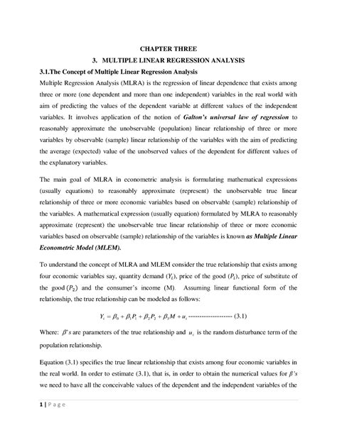 Abdalla Wedays Handout Chapter 3 Ed Chapter Three 3 Multiple Linear