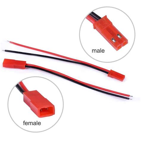 Jst 2p Malefemale Terminal Connection Socket Pack Of 10 Zbotic