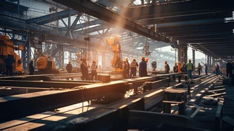 Premium Photo Infrastructure Construction Industrial Background