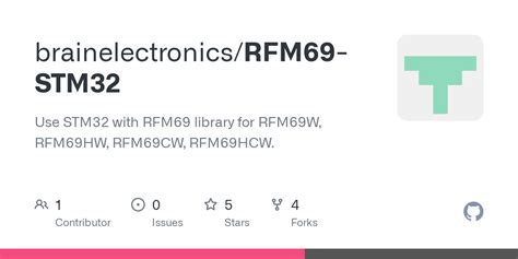 GitHub Brainelectronics RFM STM Use STM With RFM Library For RFM W RFM HW RFM CW