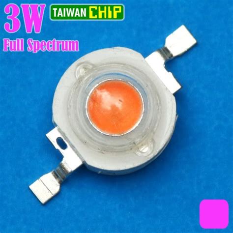 Jual Led Hpl Epistar 3 Watt 400nm 840nm Pink Led Full Spectrum Tanaman